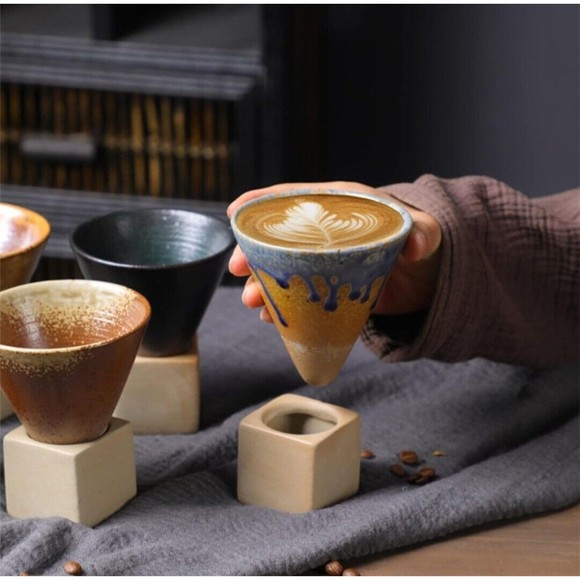 Coarse Pottery | Dining | Coarse Pottery Coffee Mug With Base Creative ...